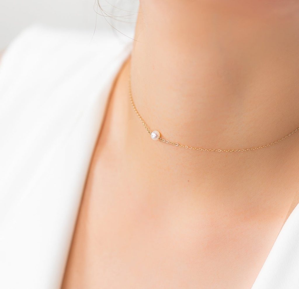 Small Pearl Necklace - Crystaldiyair | Enrich your world with art
