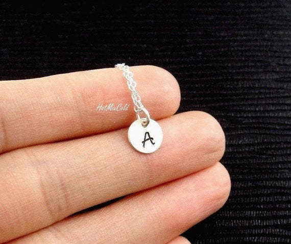 Delicate Initial Necklace – Crystaldiyair | Enrich your world with art