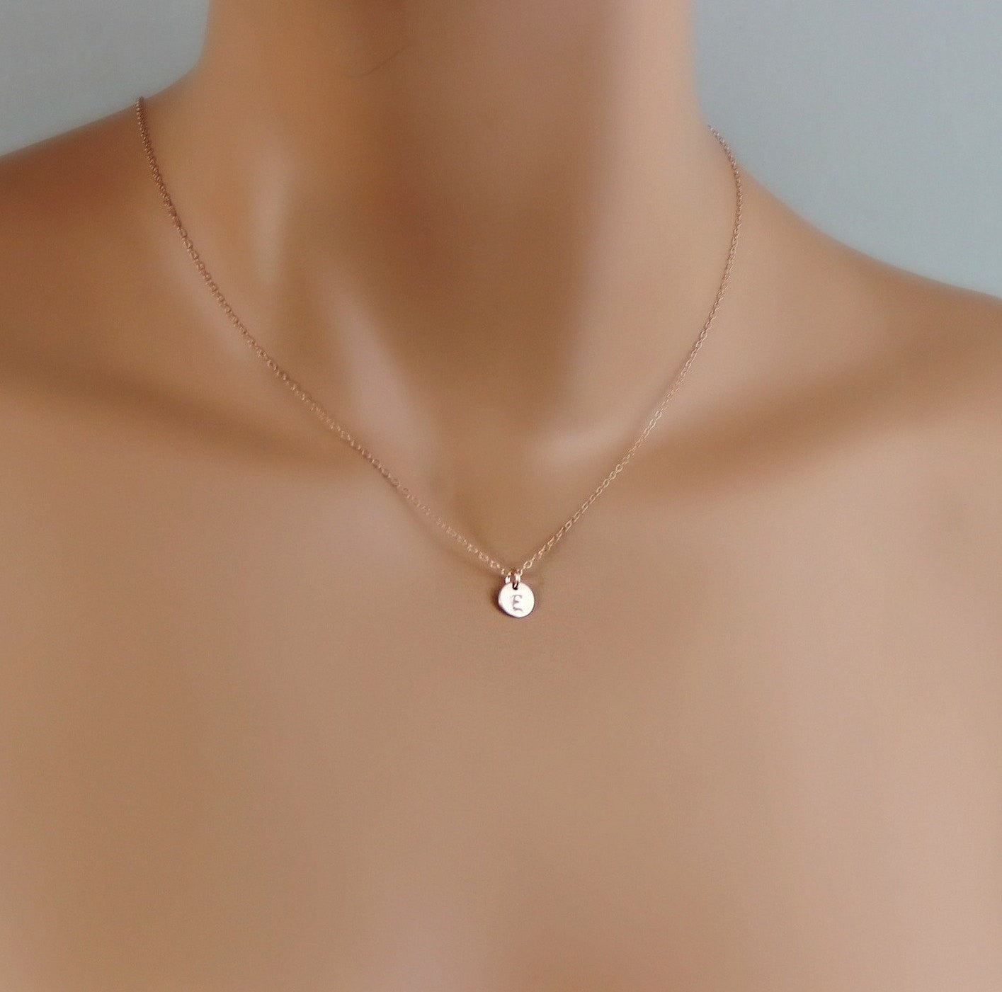 Delicate Initial Necklace - Crystaldiyair | Enrich your world with art